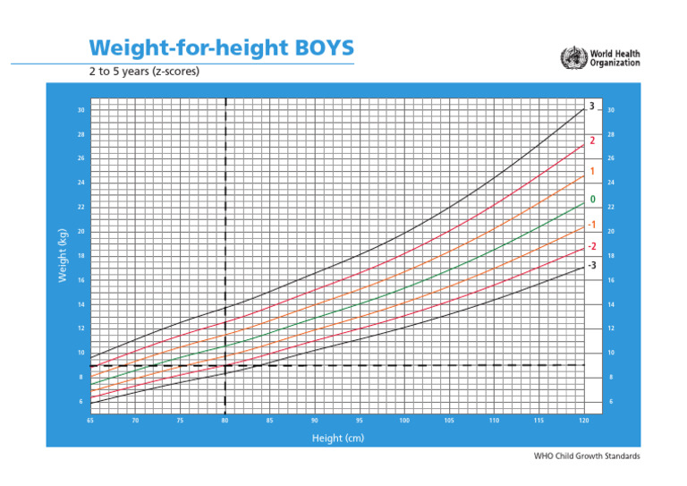 WHO BB:TB Boys 2 - 5 Tahun Laki-Laki | PDF