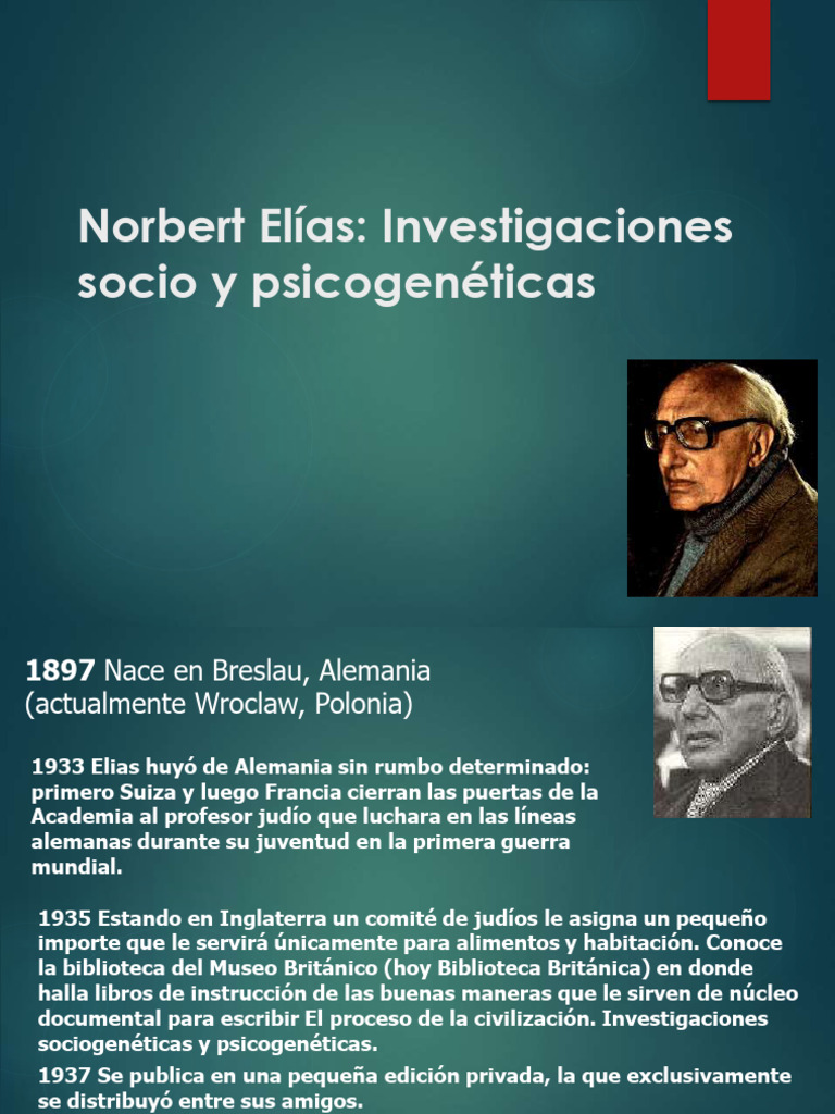 Norbert Elías y el Proceso Civilizatorio | PDF | Sociología | Monopolio