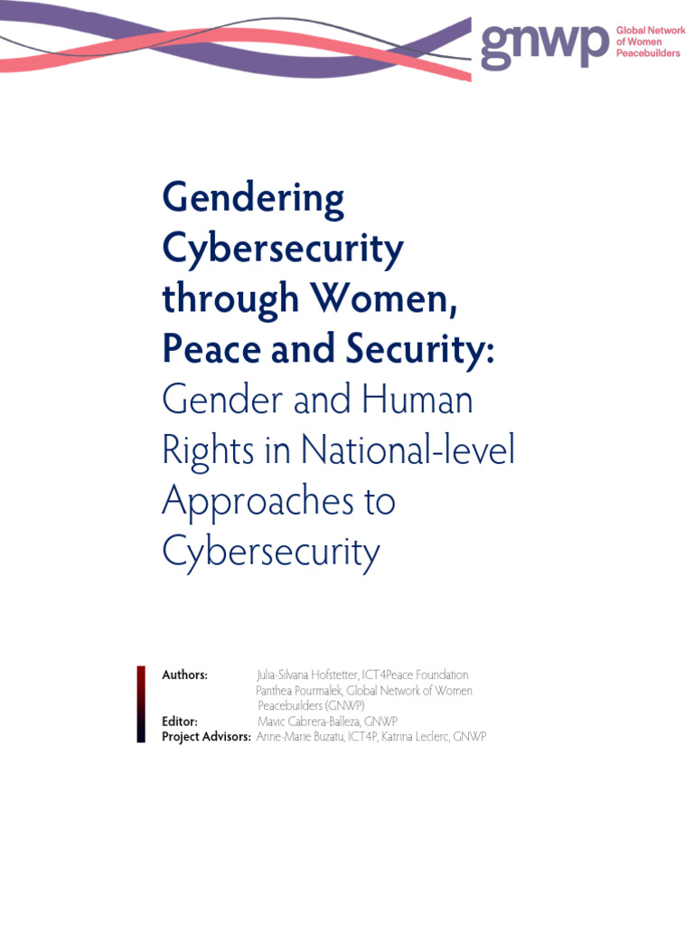 Gendering Cybersecurity Through WPS Final Report - March 2023 | PDF