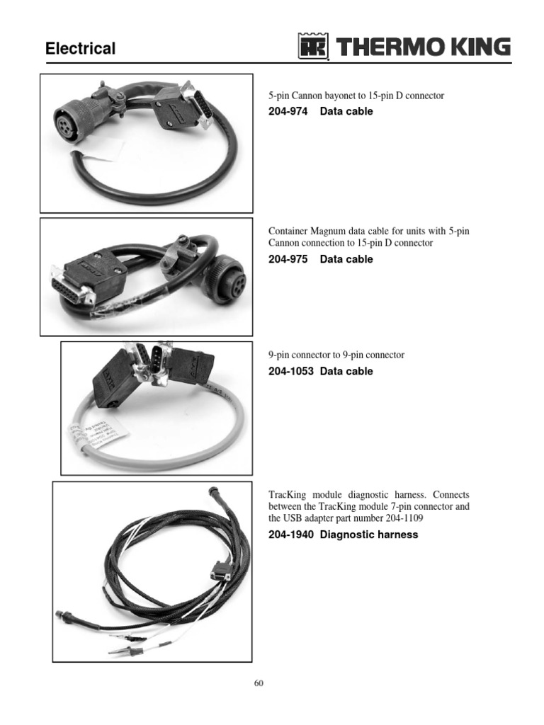 Thermo King Electrical Connector Guide | PDF | Electrical Connector ...