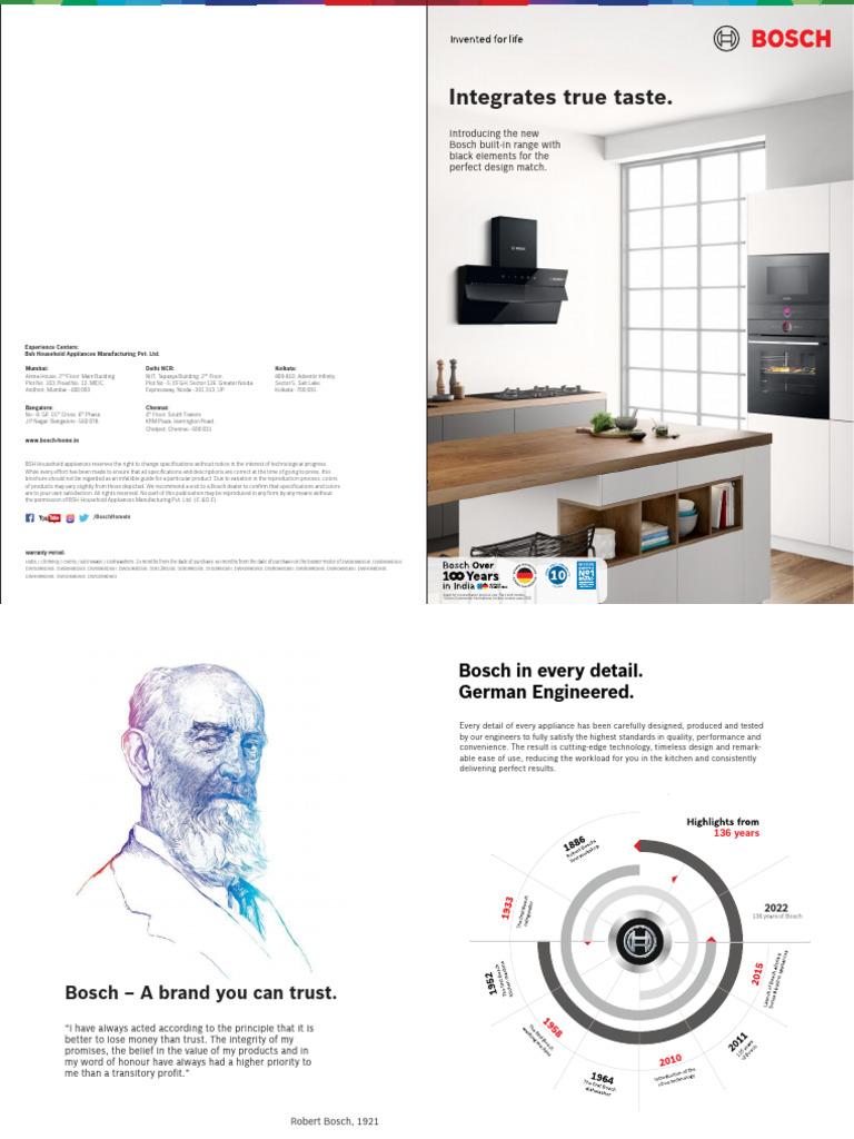 BOSCH BUILT IN BROCHURE V16-Min | PDF | Grilling | Baking