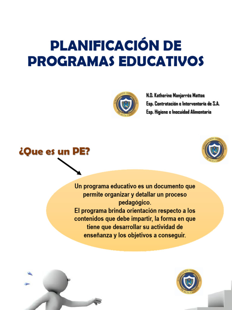 PLANIFICACIÓN DE PROGRAMAS EDUCATIVOS | PDF | Evaluación