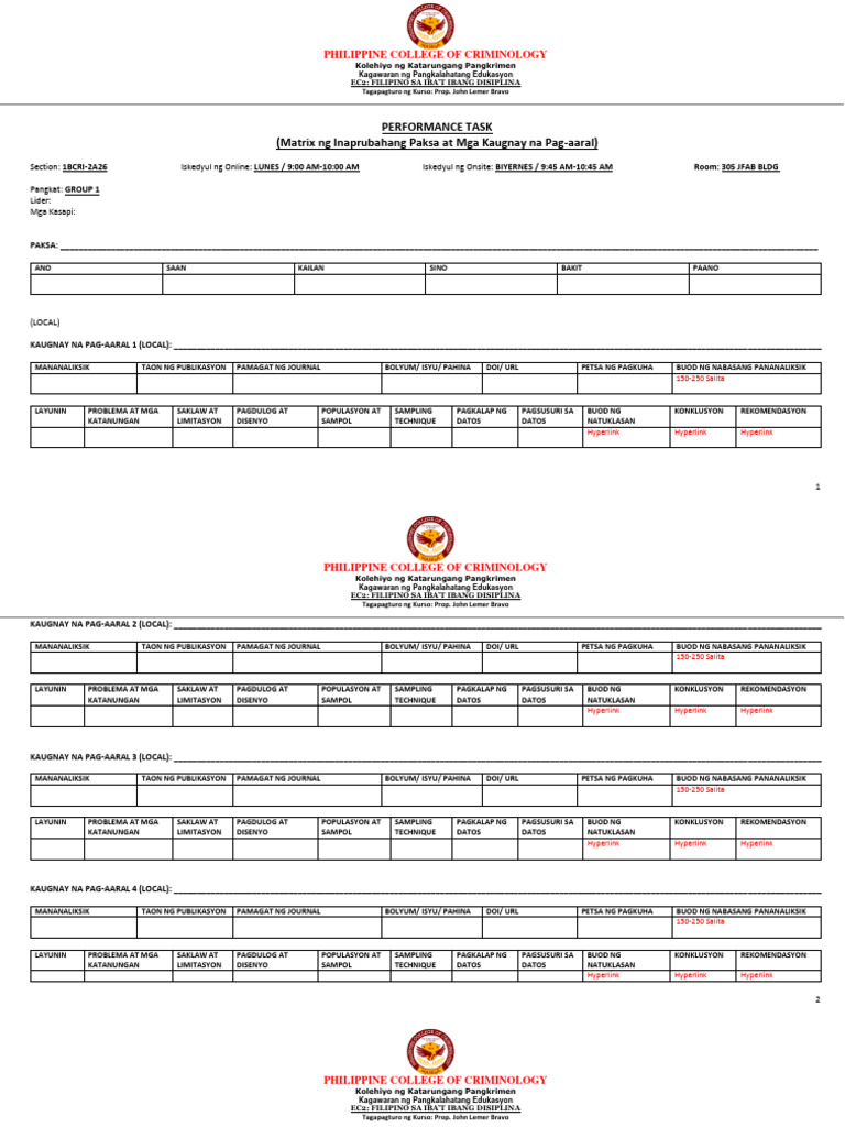 Ec2 Research Matrix | PDF