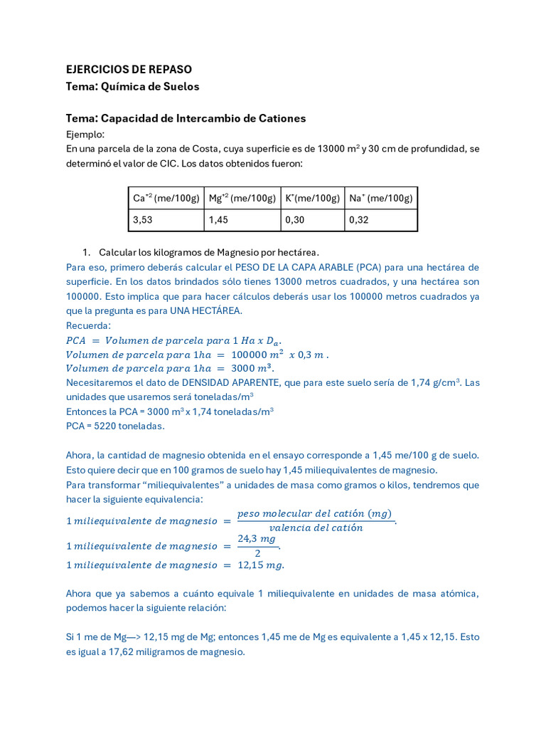 Ejercicios de repaso | PDF
