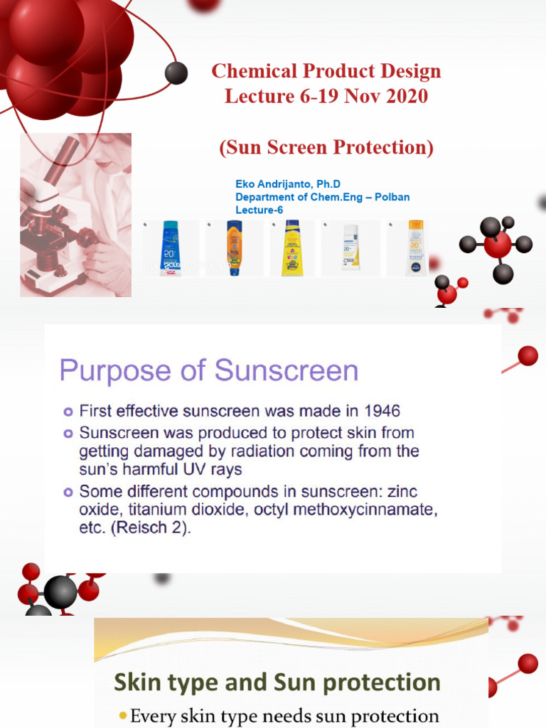 CPD 7 Sun-Screen Kuliah 2 | PDF | Sunscreen | Physical Sciences