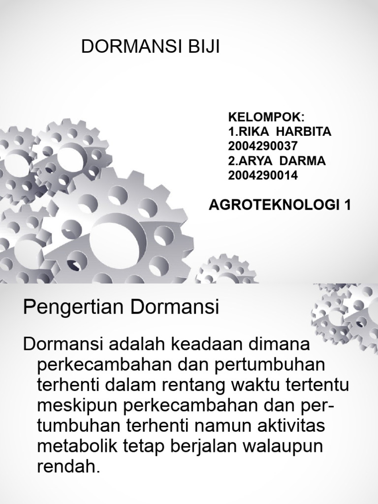 Dormansi Biji | PDF | Griya & Taman | Sains & Matematika