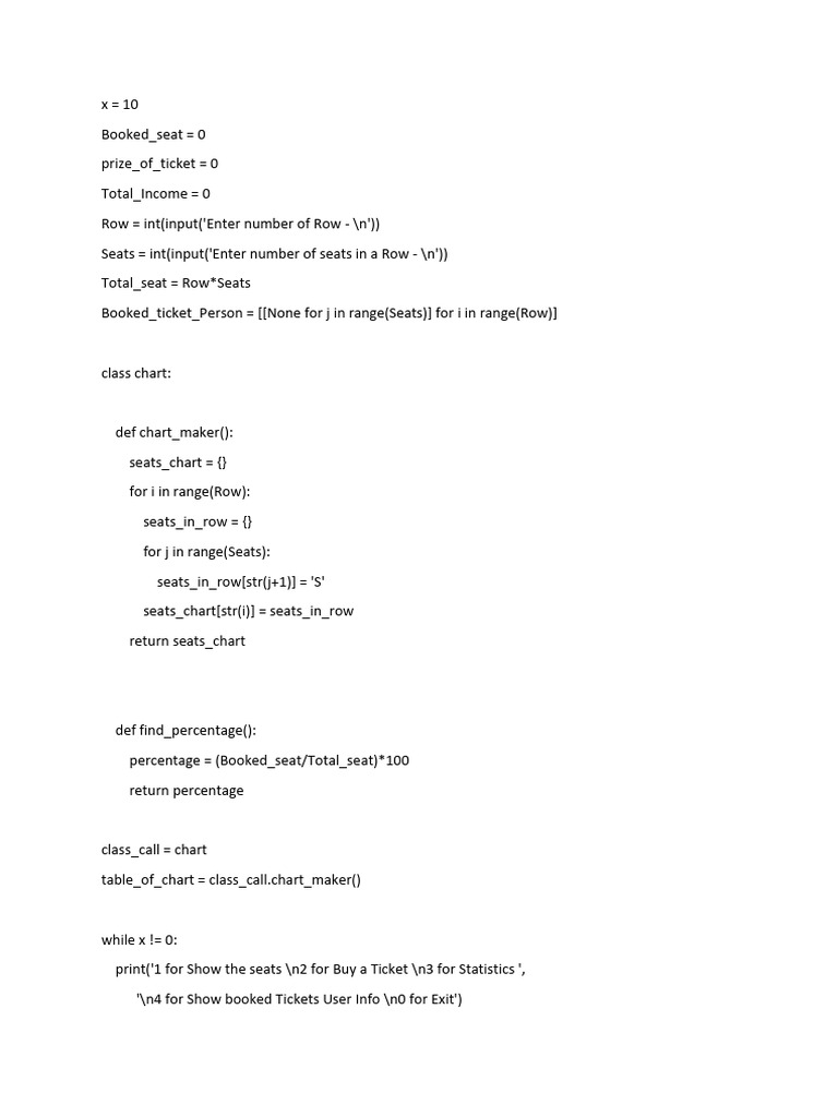 Movie Ticket | PDF | Computer Programming | Computing