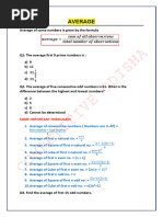 Average Questions Free PDF For Bank Prelims Exam English Version | PDF | Average