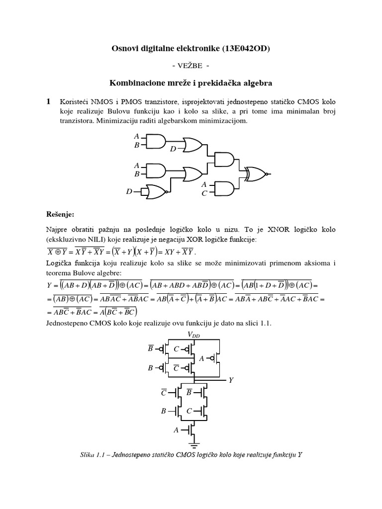 03 Kombinacione Mreze | PDF