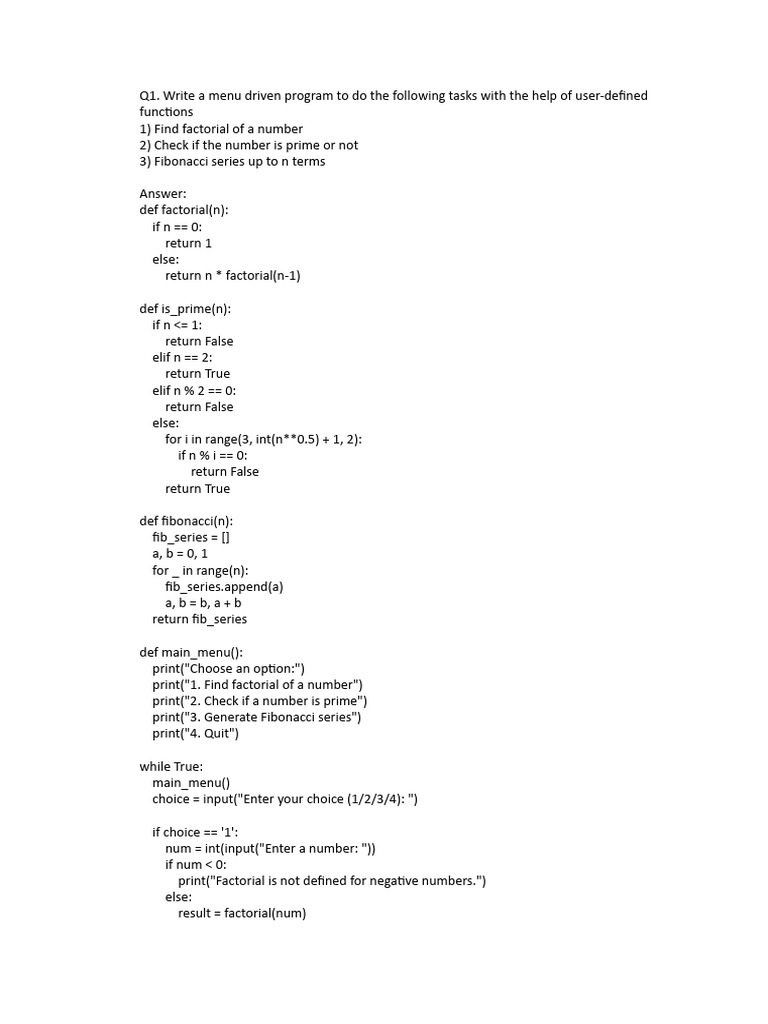 Answer Assignment of Python | PDF | Information Technology | Software Development
