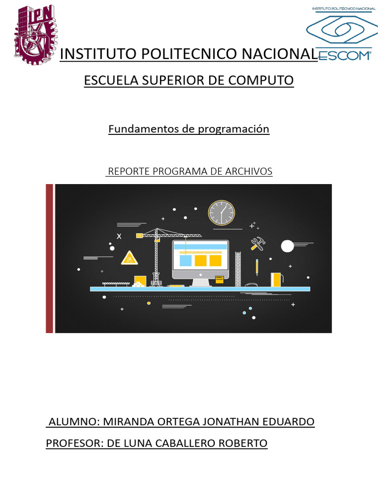Reporte Archivos | PDF | Archivo de computadora | Puntero (Programación de computadora)