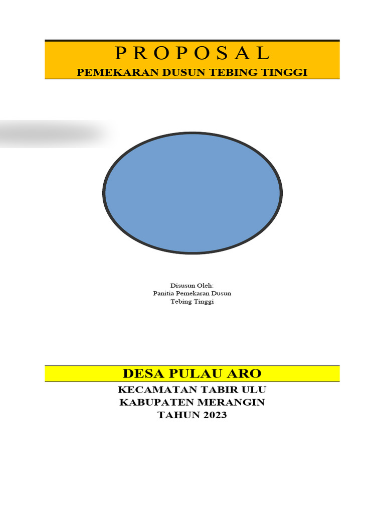 Proposal Pemekaran Dusun | PDF