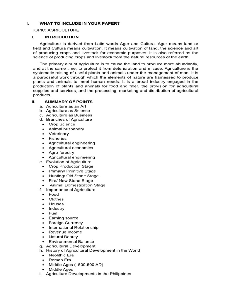 Agriculture | PDF | Agriculture | Foods