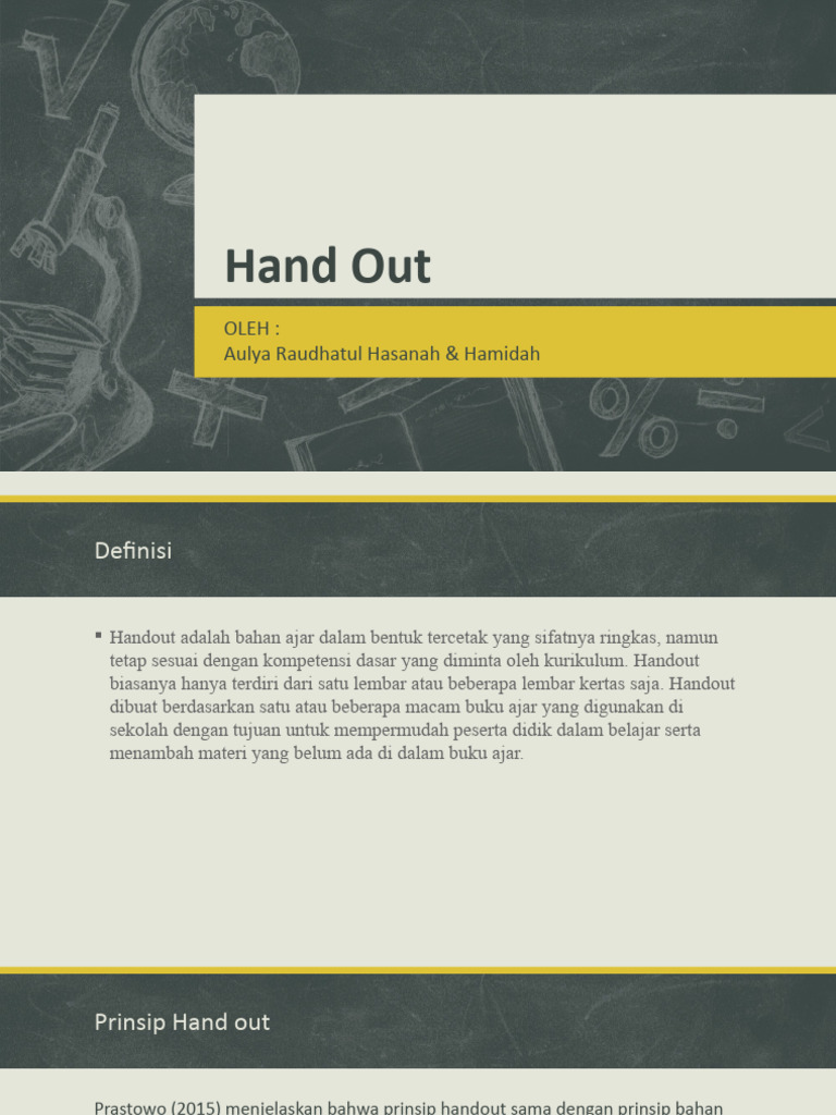 Panduan Membuat Handout Edukasi | PDF