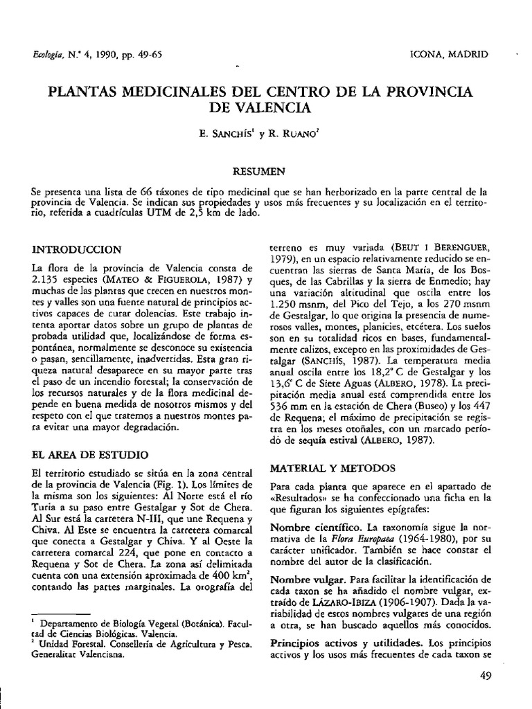 Plantas Medicinales Pdf Plantas