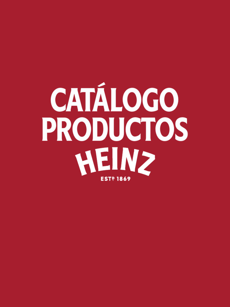 Catálogo de Productos Heinz Actualizado 20-04-2023 | PDF