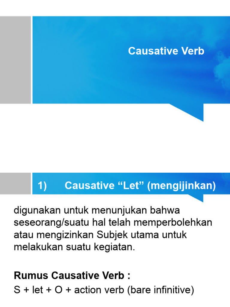 Causative Verb | PDF
