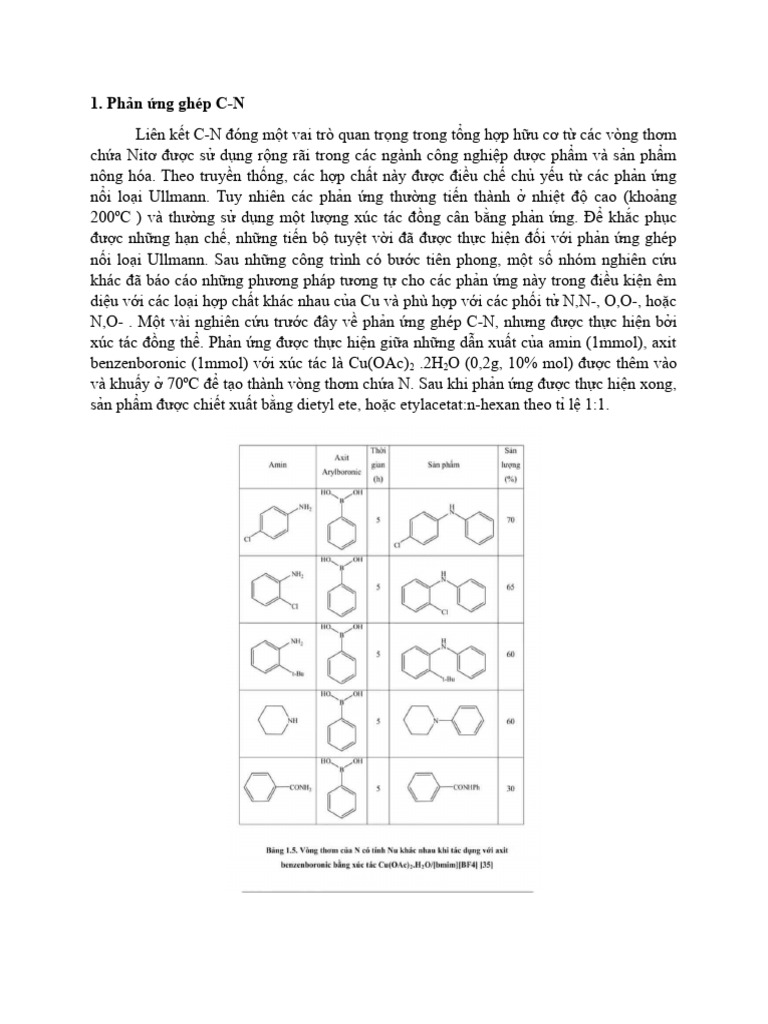 1. Phản ứng ghép C-N | PDF