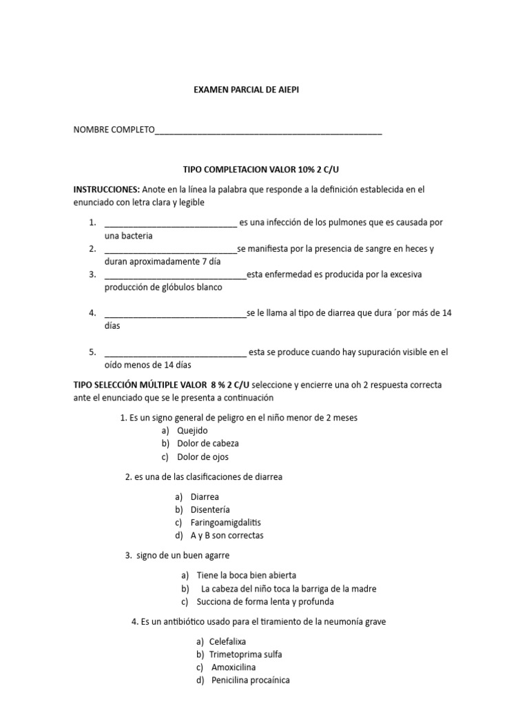 Examen Parcial de Aiepi 2023 | PDF