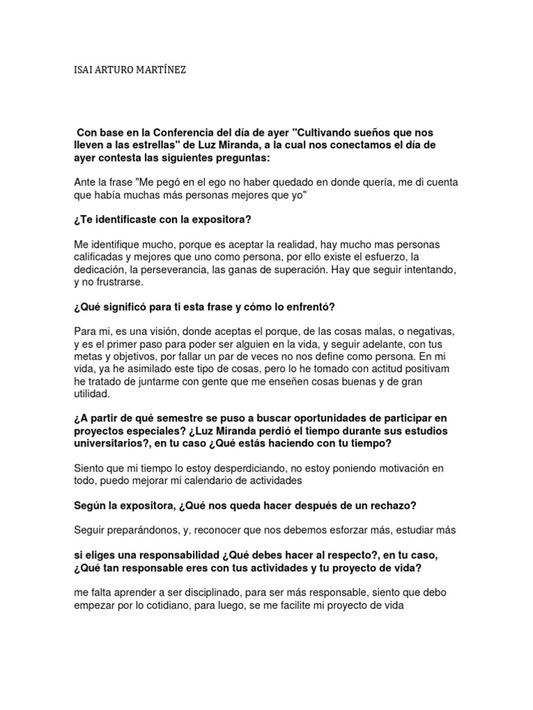 Conferencia, Isai Martinez | PDF | Relaciones personales, crianza y ...