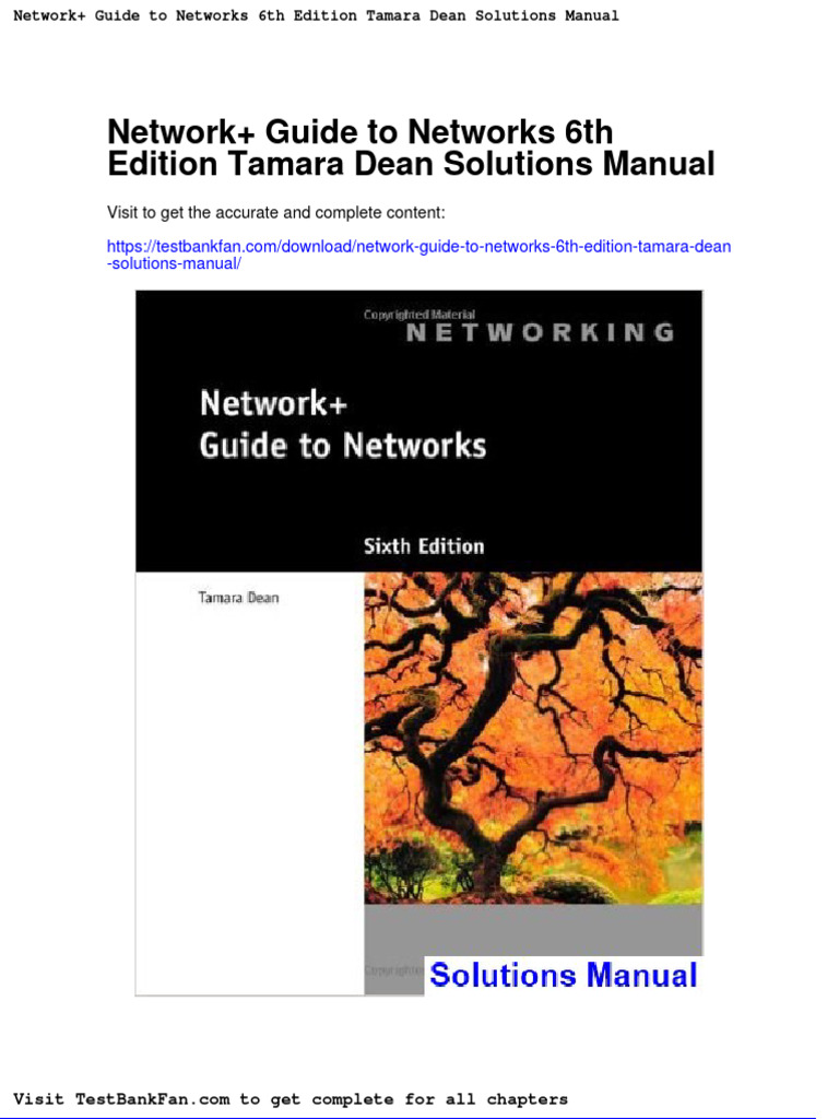 Full Download Network Guide To Networks 6th Edition Tamara Dean Solutions Manual | PDF | Tonnage ...