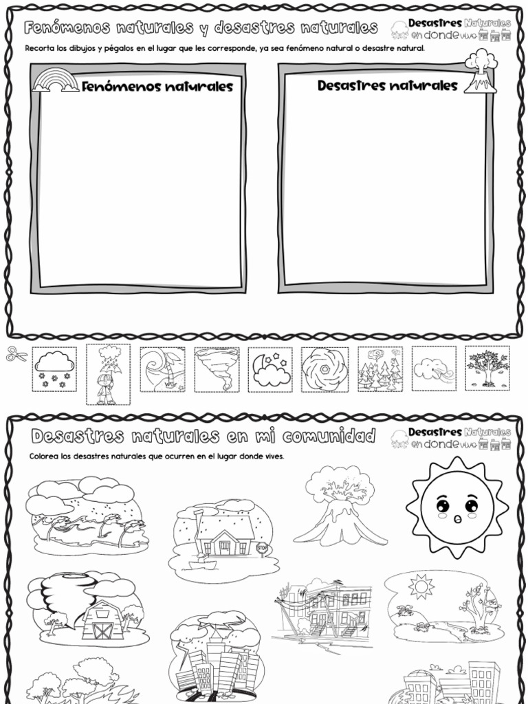 Fichas Plan Desastres Naturales | PDF