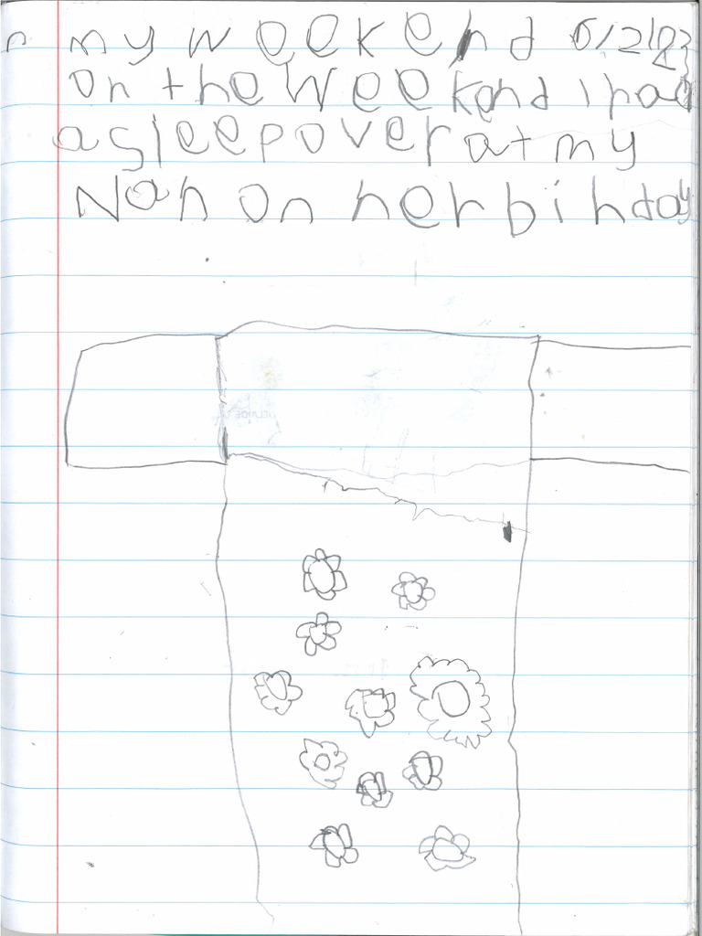 Jaden Writing Pre and Post Inquiry | PDF