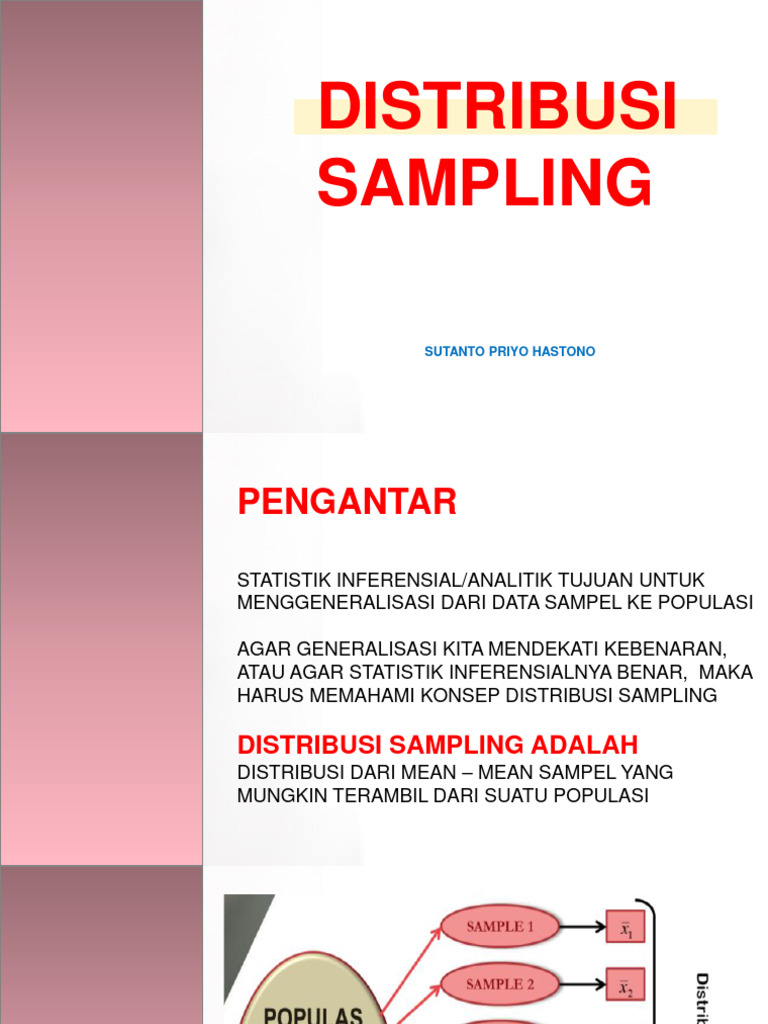 SPH - Distribusi Sampling 2023 | PDF