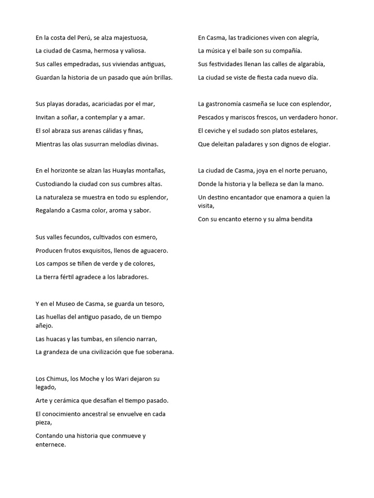 Poema Casma | PDF