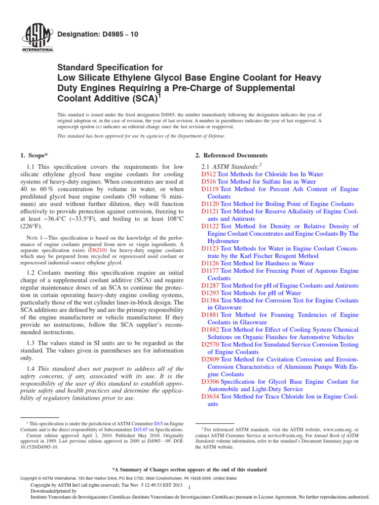 ASTM D4985.22260 | PDF | Physical Sciences | Chemical Substances