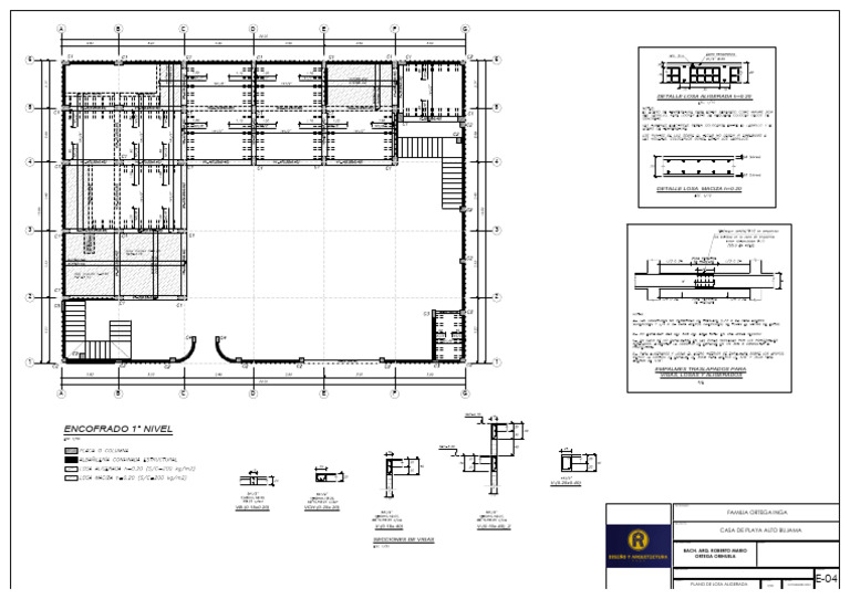 E04-Estructuras Casa Alto Bujama-En A1 | PDF