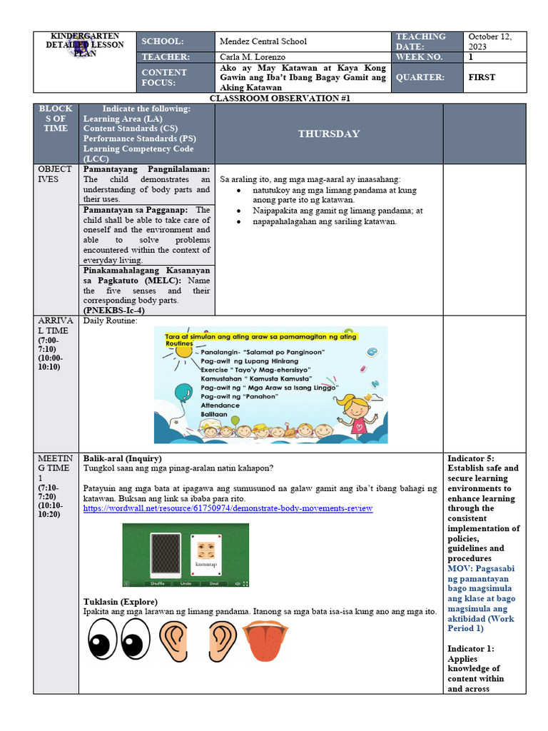 Kinder Dlp q1 Week 7 Day 4 | PDF Kinder Dlp q1 Week 7 Day 4 | PDF