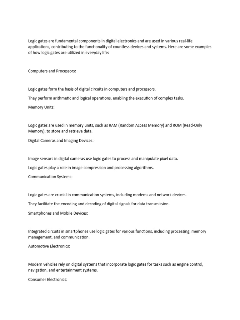 Logic Gates Logs | PDF | Digital Electronics | Electronics