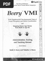 Beery VMI - Administration, Scoring, and Teaching Manual PDF | PDF