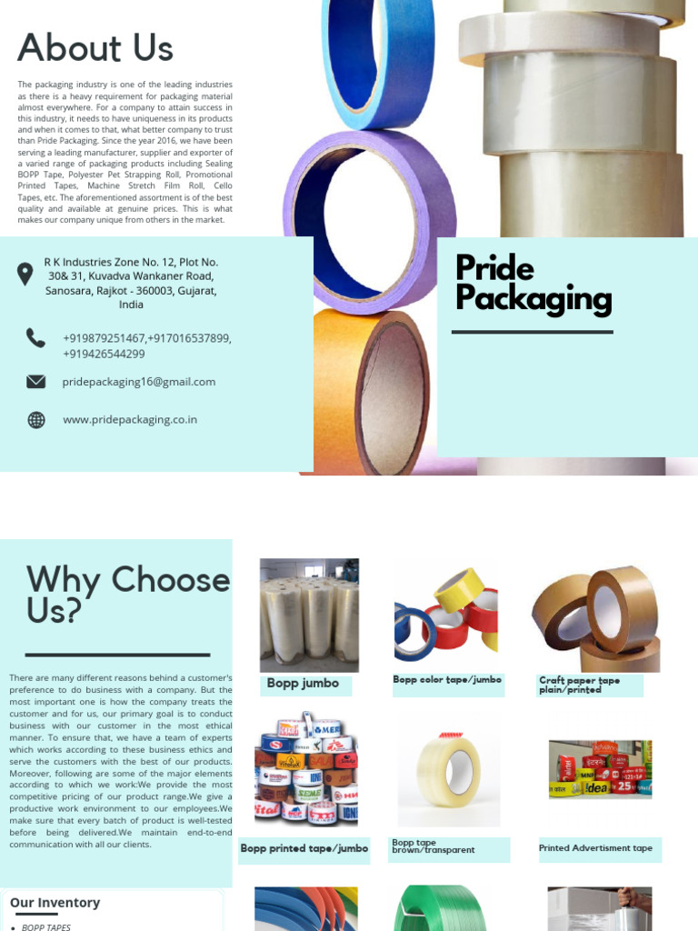 Pride Packaging | PDF | Packaging And Labeling | Customer