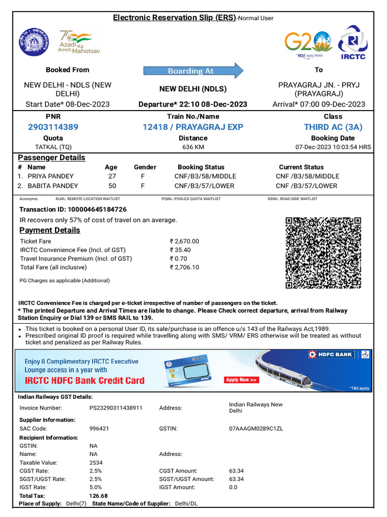 Ndls To Allahabad | PDF