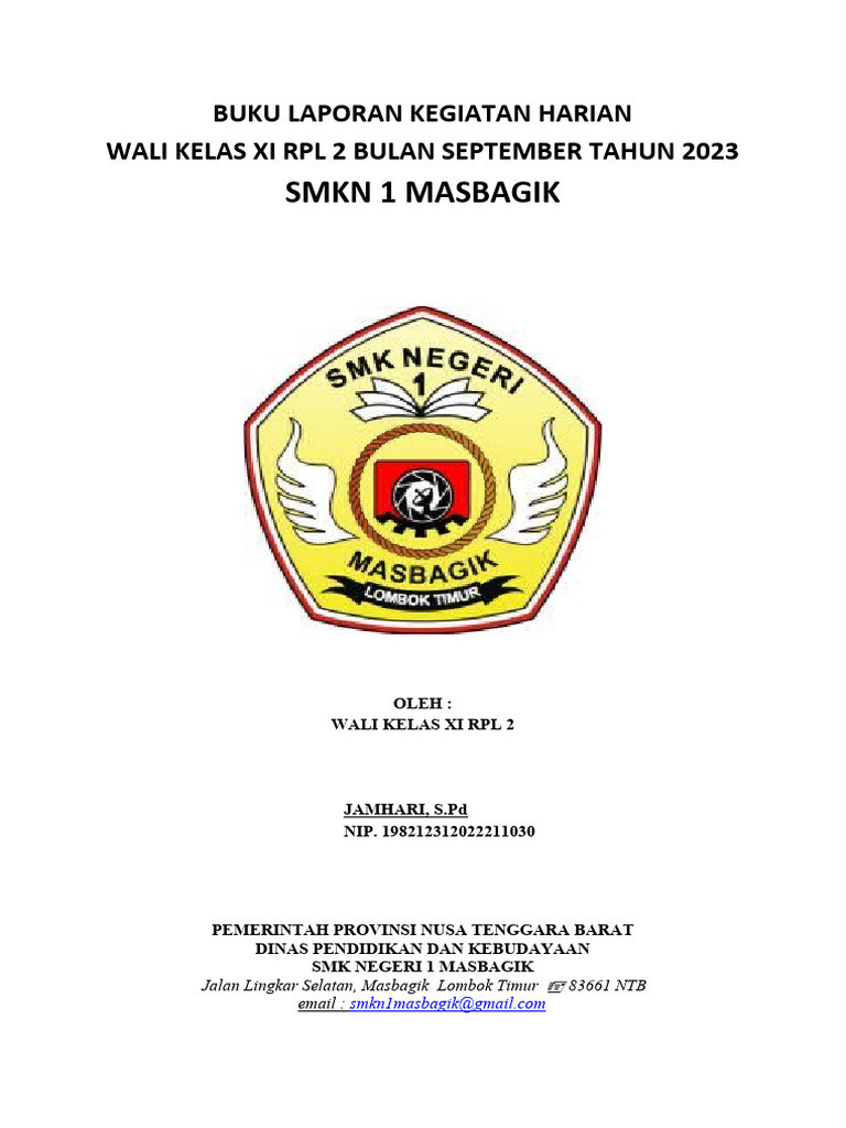 Laporan Harian Wali Kelas XI RPL 2 Oktober 2023 | PDF