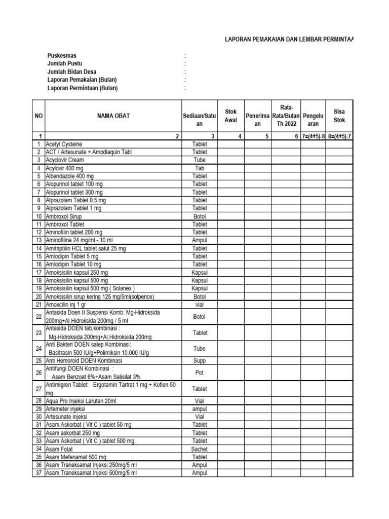 LPLPO 2023 Puskesmas | PDF
