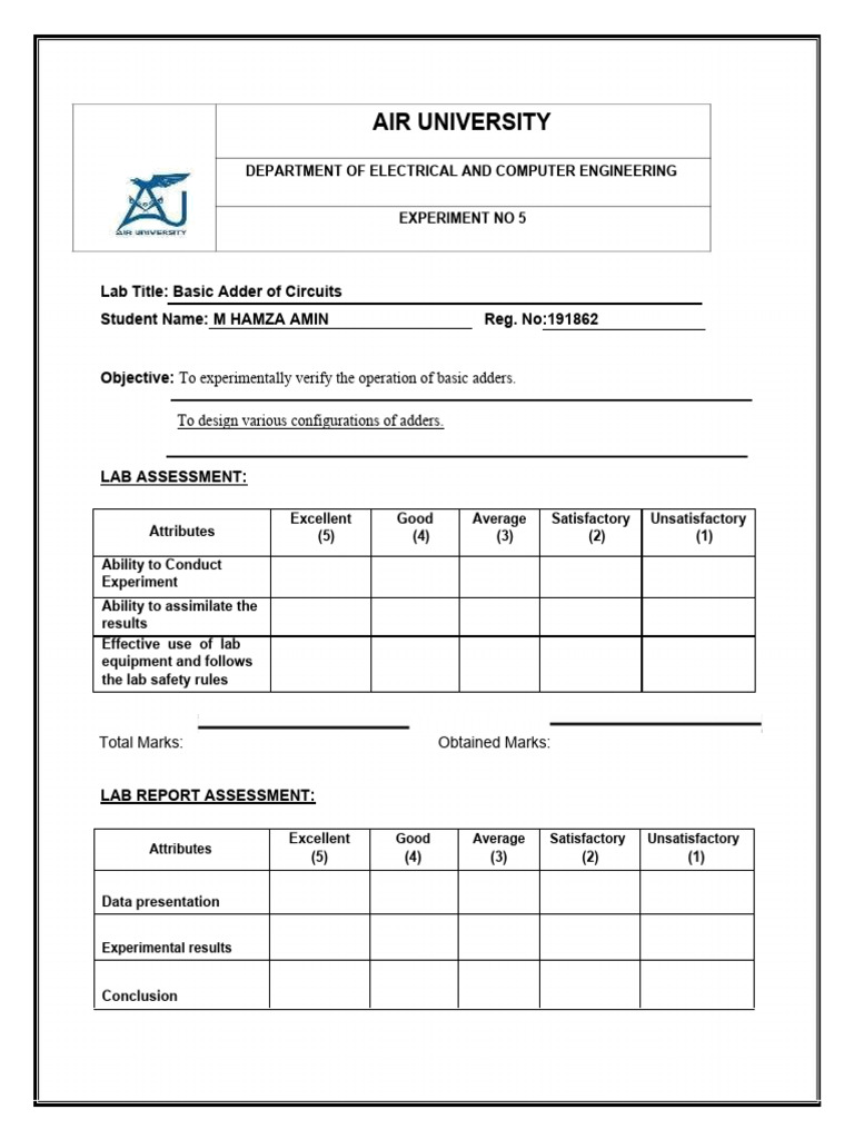 DLD Lab 5 | PDF | Logic Gate | Electronics
