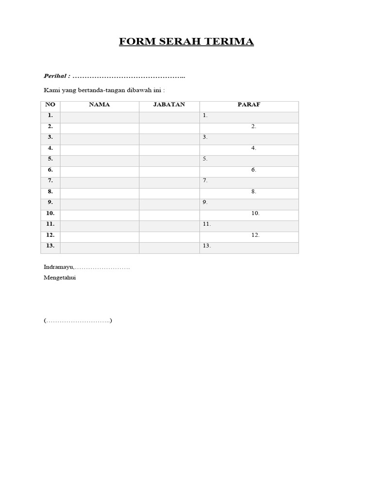 Form Tanda Terima Seragam New | PDF
