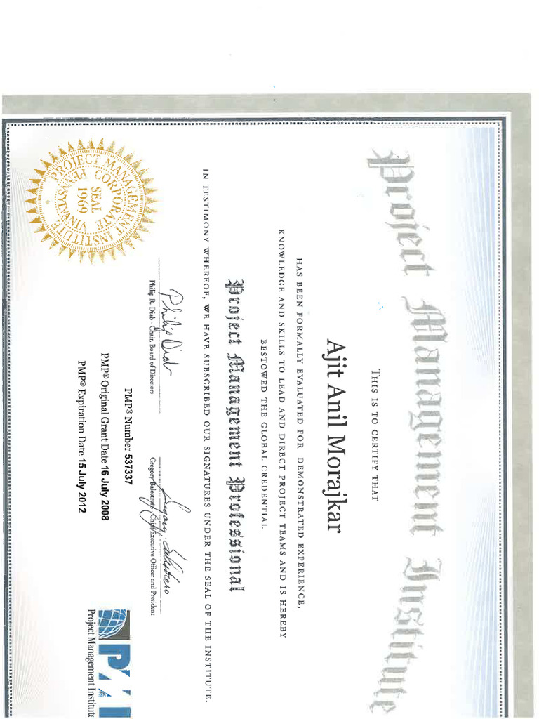 PMP_certificate | PDF