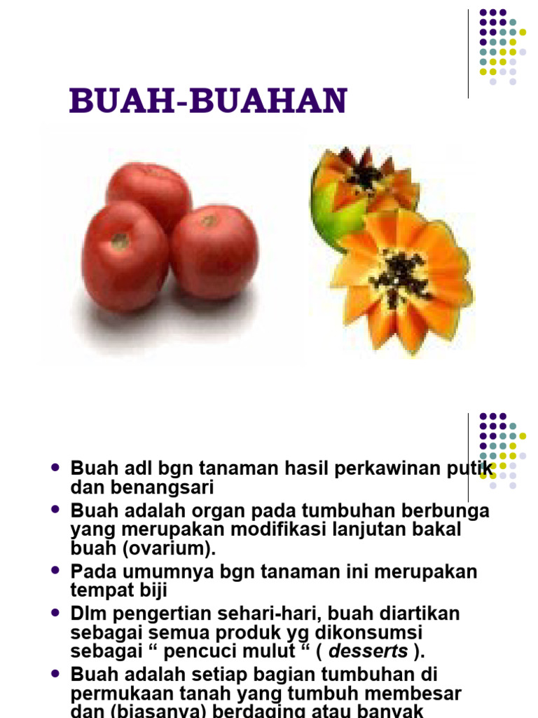 Buah Buahan | PDF