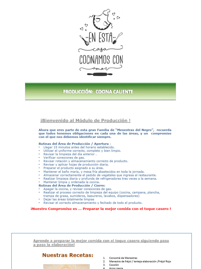 Manual de Operación Cocina Editable 12-10-23 | PDF