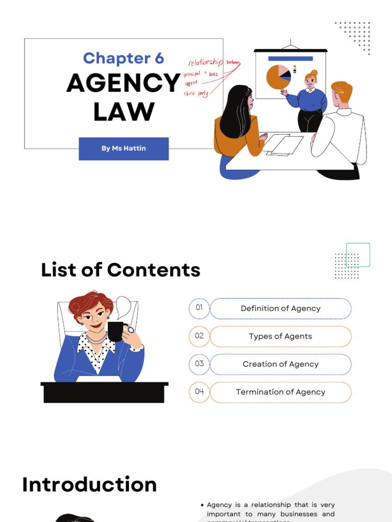 Chapter 6 - Agency Law | PDF | Law Of Agency | Business