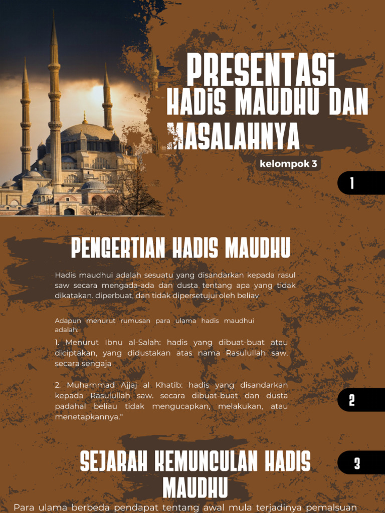 Slide Hadits Maudhu Dan Permasalahannya | PDF