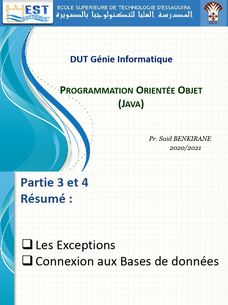 Java Partie 3 - 4 | PDF | Databases | My Sql Java Partie 3 - 4 | PDF | Databases | My Sql