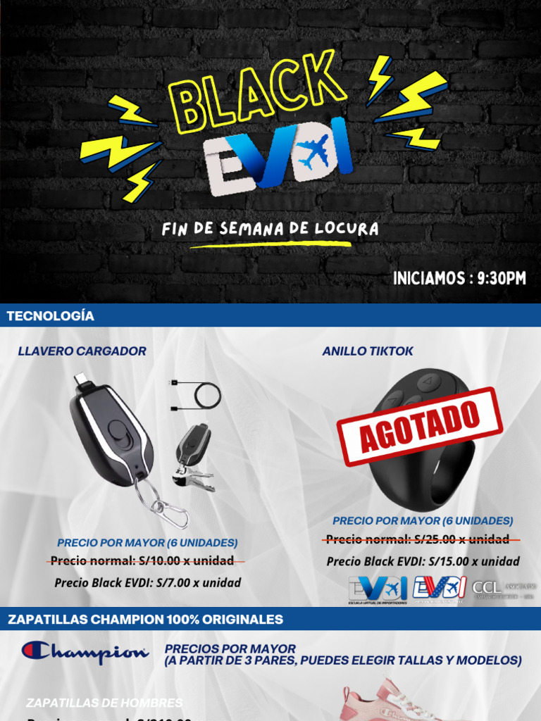Ofertas Black EVDI: Ropa y Calzado | PDF