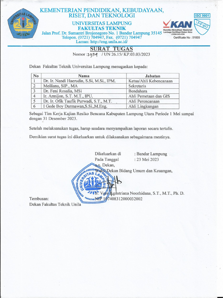 Surat Tugas KRB 230523 | PDF