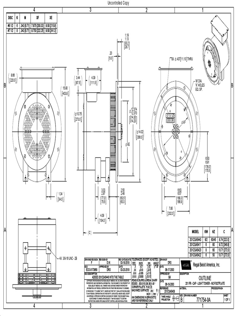 SW Drawing - 771754-0A - F - 2523148 - 290 | PDF