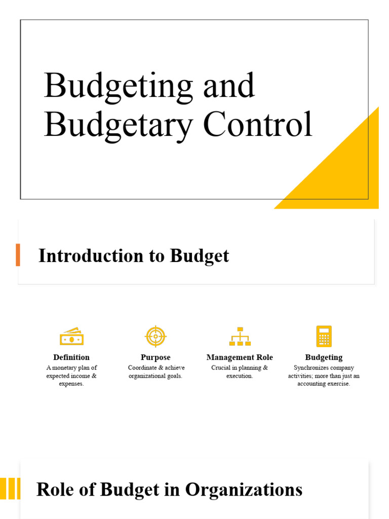 Introduction To Budget | PDF | Finance & Money Management